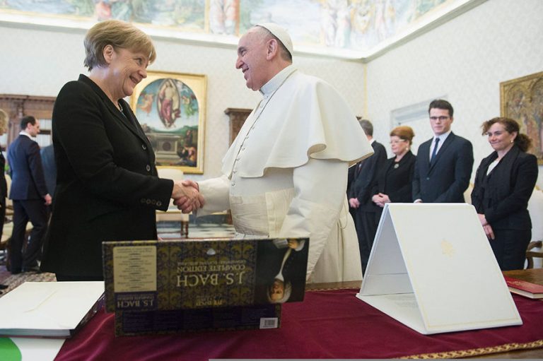 As Merkel calls on Pope Francis, is a partnership in the works?