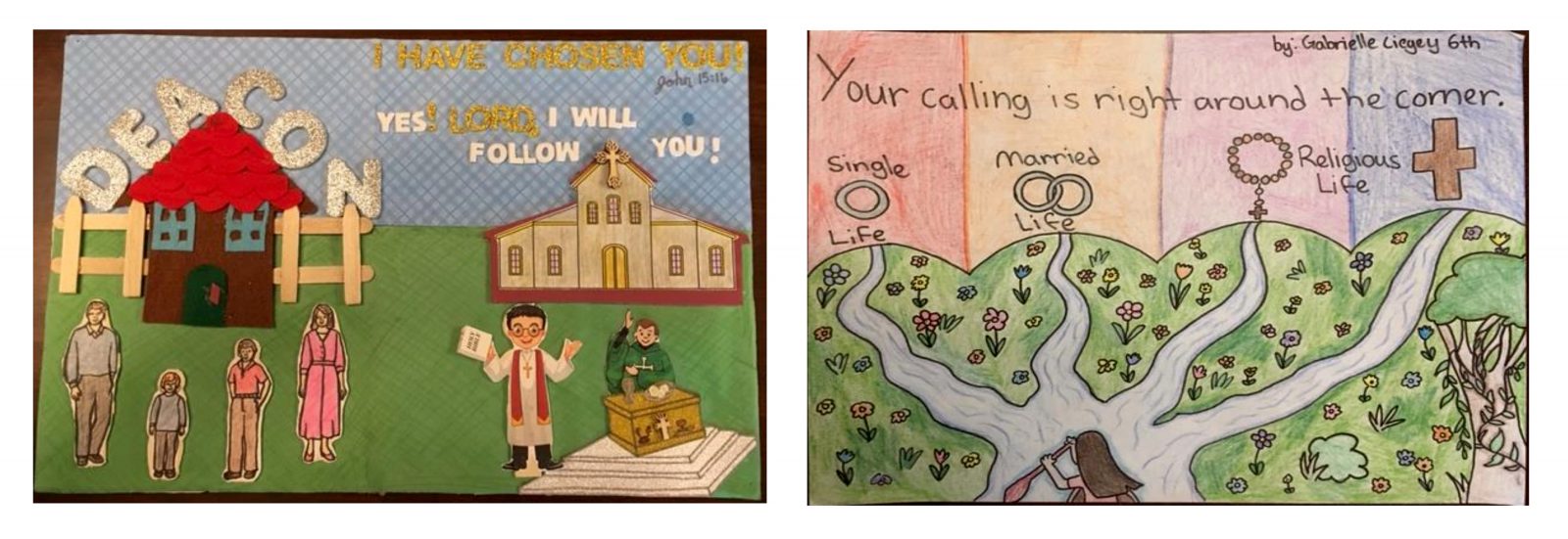 Local Catholic schools use art to promote vocations