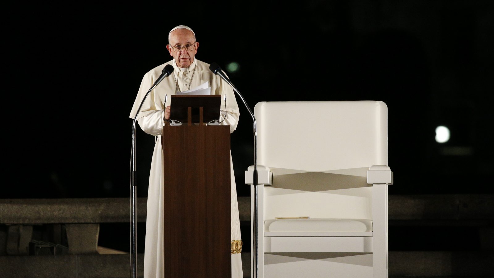 Pope calls money spent on nukes ‘an affront crying out to heaven’