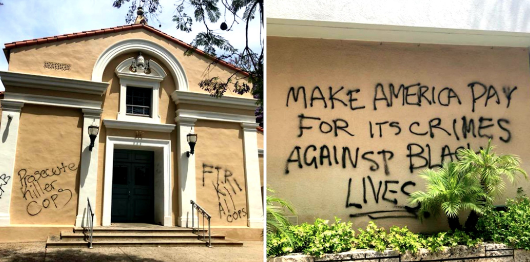 Churches in 6 states damaged by violent protests