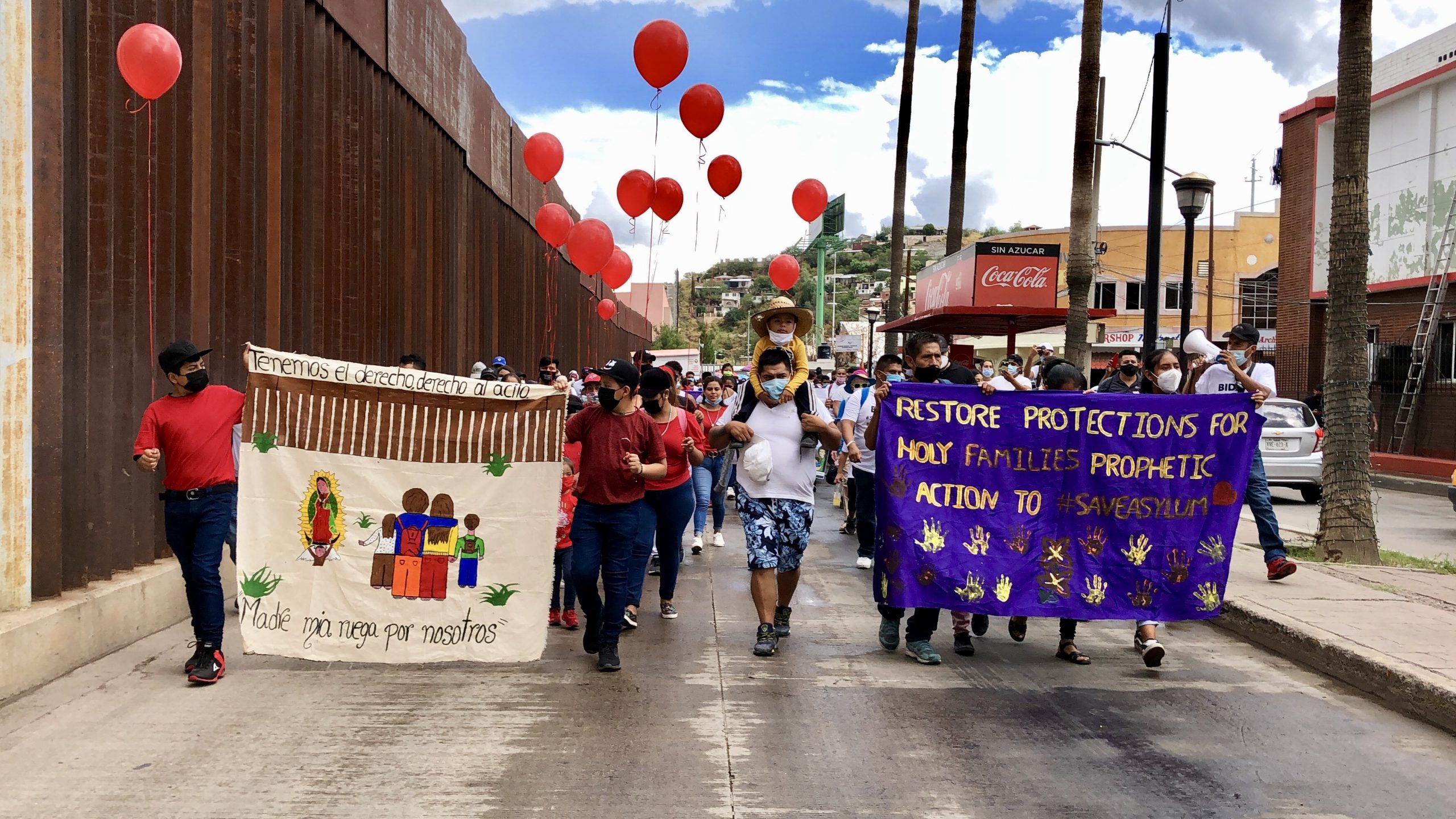Migrants, advocates gather at border, call on Biden to 'save our asylum'