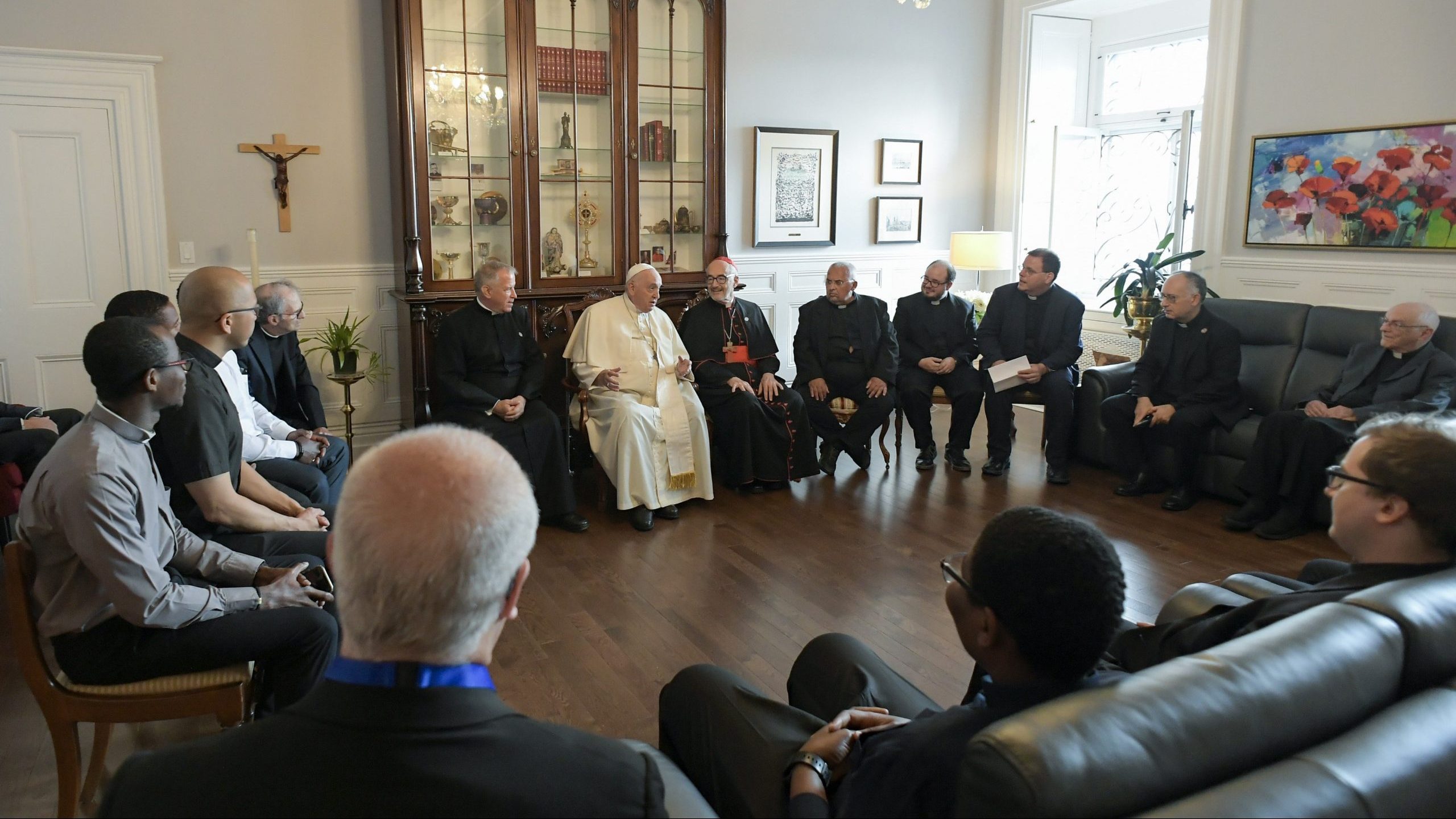 Church unity threatened by ideology, pope tells Jesuits in Canada Church unity threatened by ideology, pope tells Jesuits in Canada