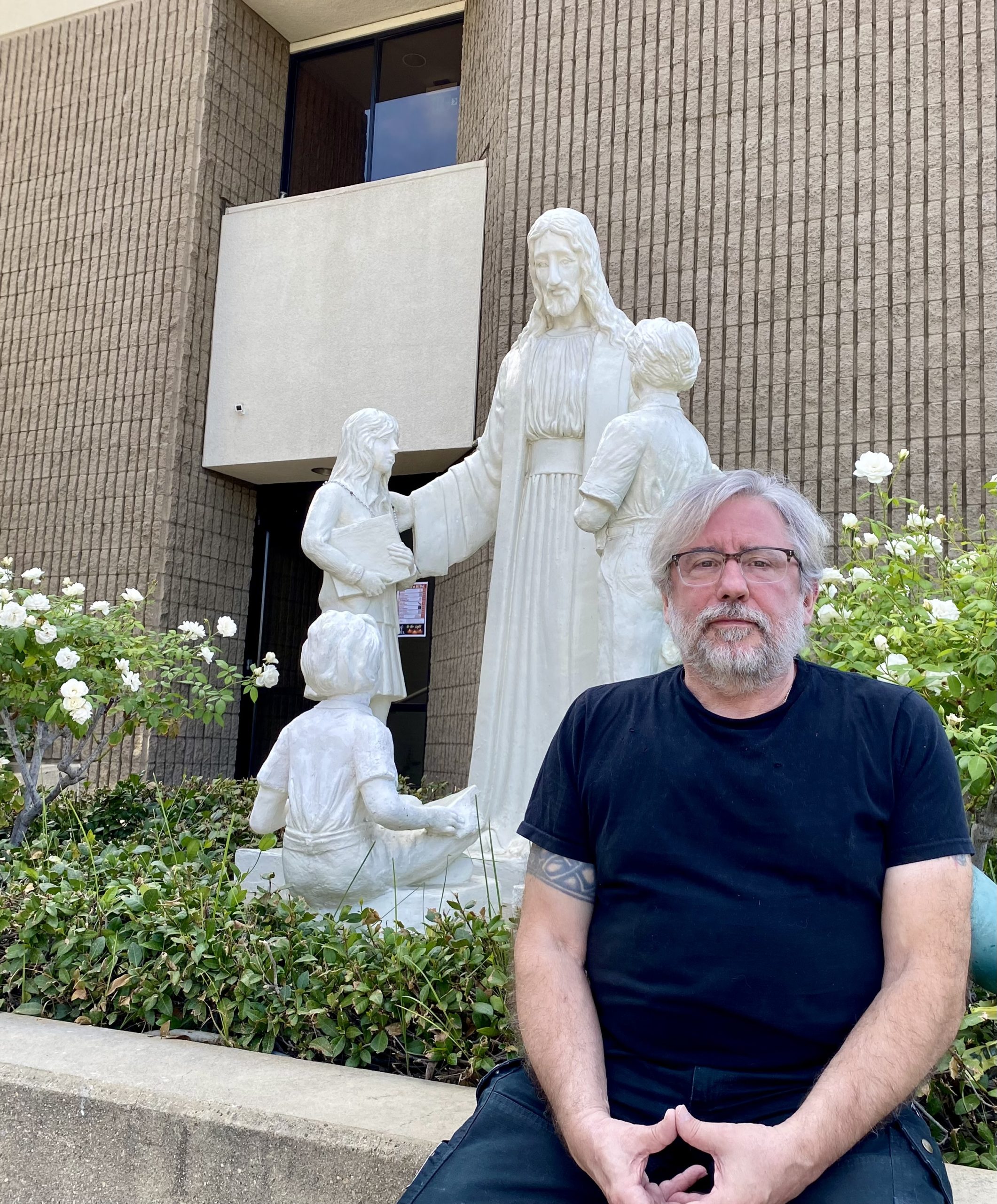 Parishioner’s labor of love restores vandalized statue at Woodland ...
