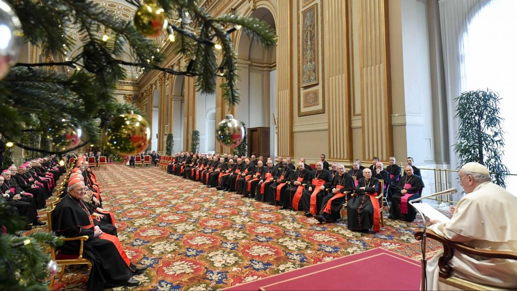 Gospel call to conversion lasts a lifetime, pope tells Curia officials