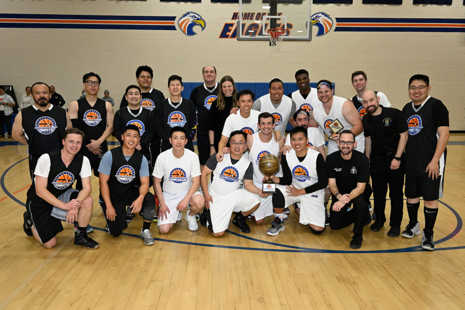 LA's seminarians fend off Team Priests in annual matchup