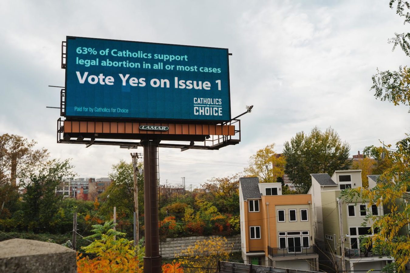 Catholics for Choice funds billboards for Ohio abortion vote