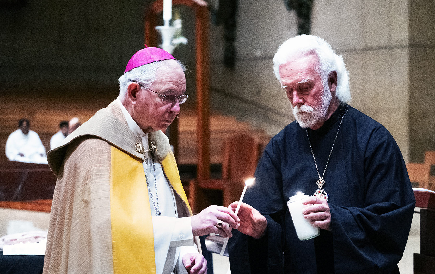 LA faith leaders return to Cathedral to pray for homeless dead