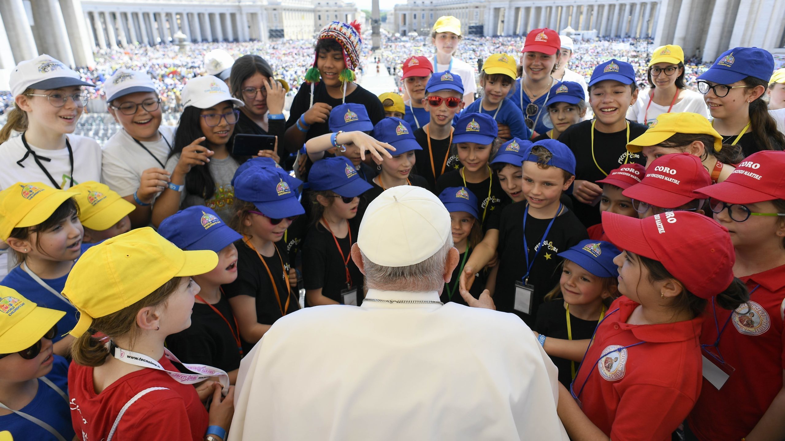 Kids get life lessons from pope on World Children's Day