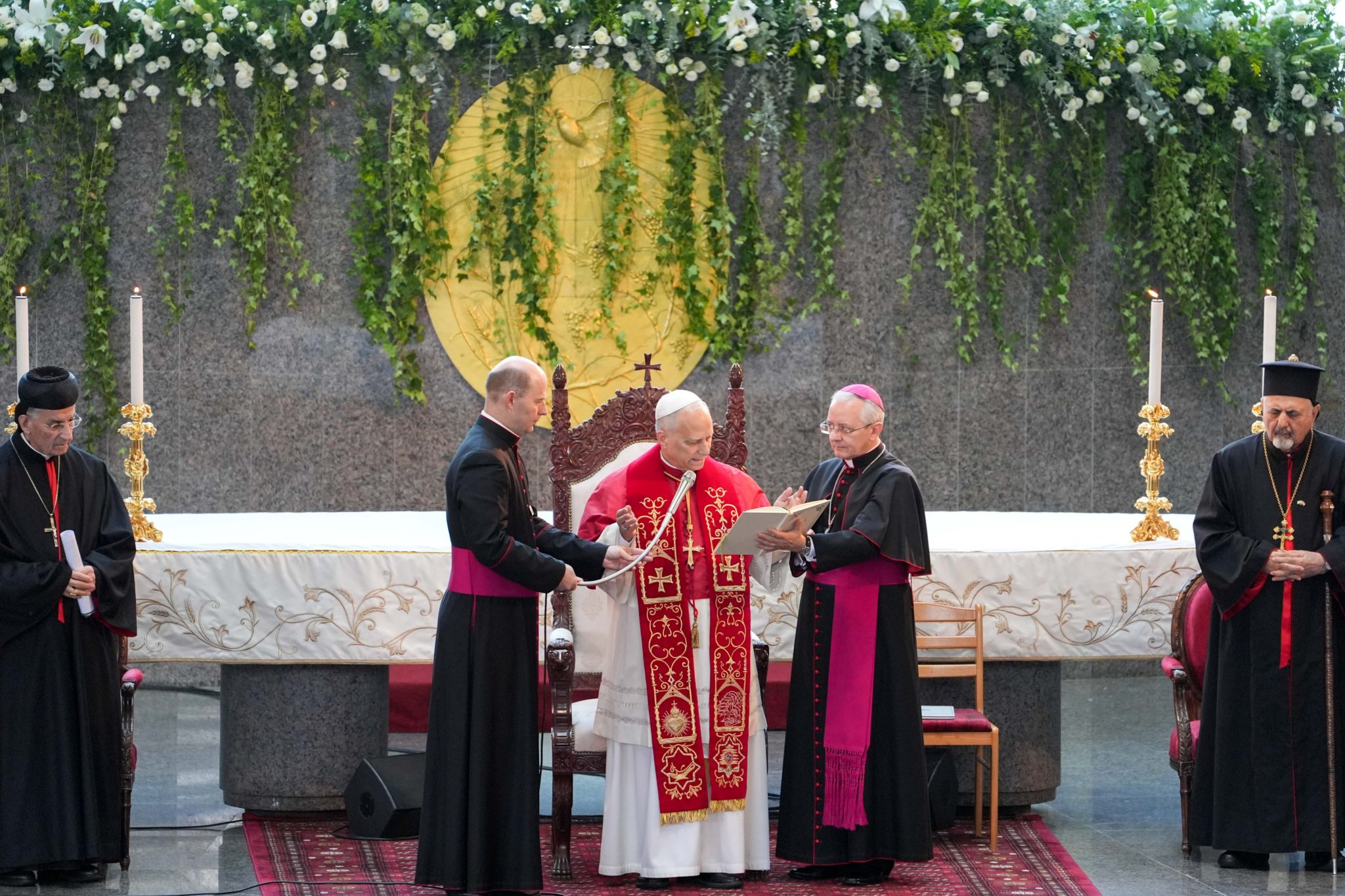 Pope Leo urges Lebanon’s war-stricken workers to look to Mary for hope